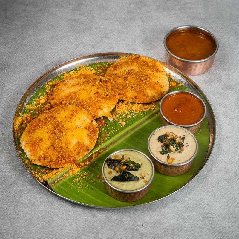 Ghee Podi Idli